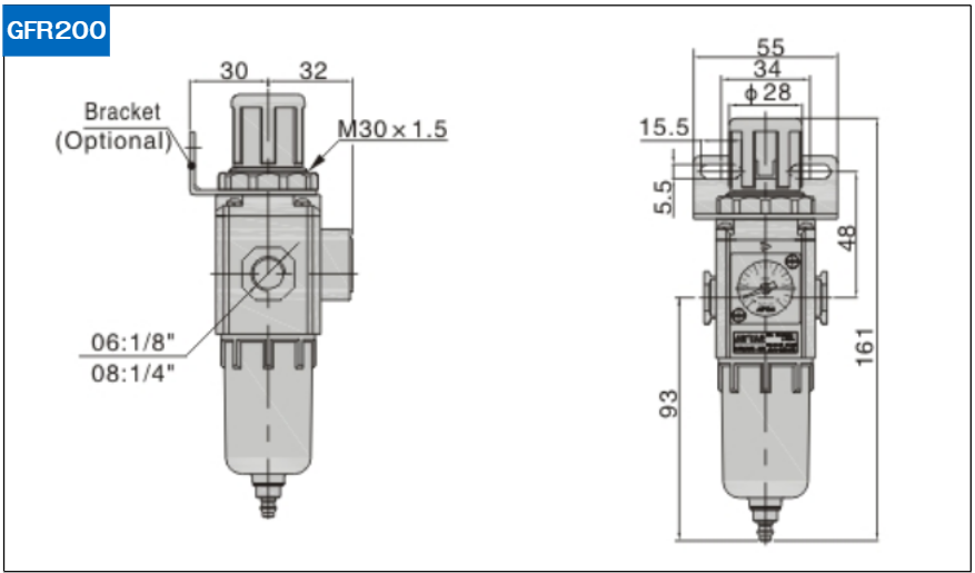 ชุดกรองลม GFR Series – บริษัท กฤษดาการ เอ็นจิเนียริ่ง จำกัด